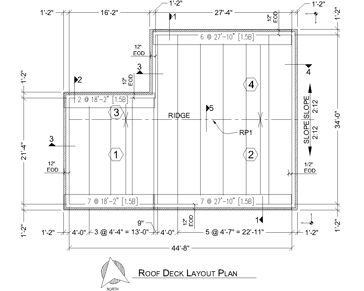 1" Steel Form Decking | O'Donnell Metal Deck